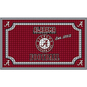 Team Sports America Collegiate University of Alabama Embossed Outdoor-Safe Mat - 30" W x 18" H Durable Non Slip Floormat for Collegiate Fans