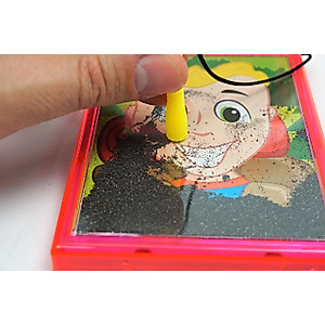 JA-RU Magnetic Face Toy (6 Units) Funny Beard, Hair & Fuzzy Face Magnetic Toy. Hand Held Road Trip Games. Retro Toys for Kids. Christmas Stocking Stuffers. 3257-6