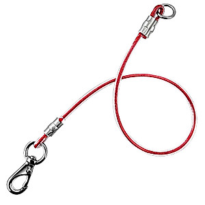 voopet Chew-Proof Dog Leash Extension Works with Any Leash & Collar & Harness - Super Strong and Durable Non-Tangle Connect Leash (Multiple leashes are Used for Multiple Dogs) Red
