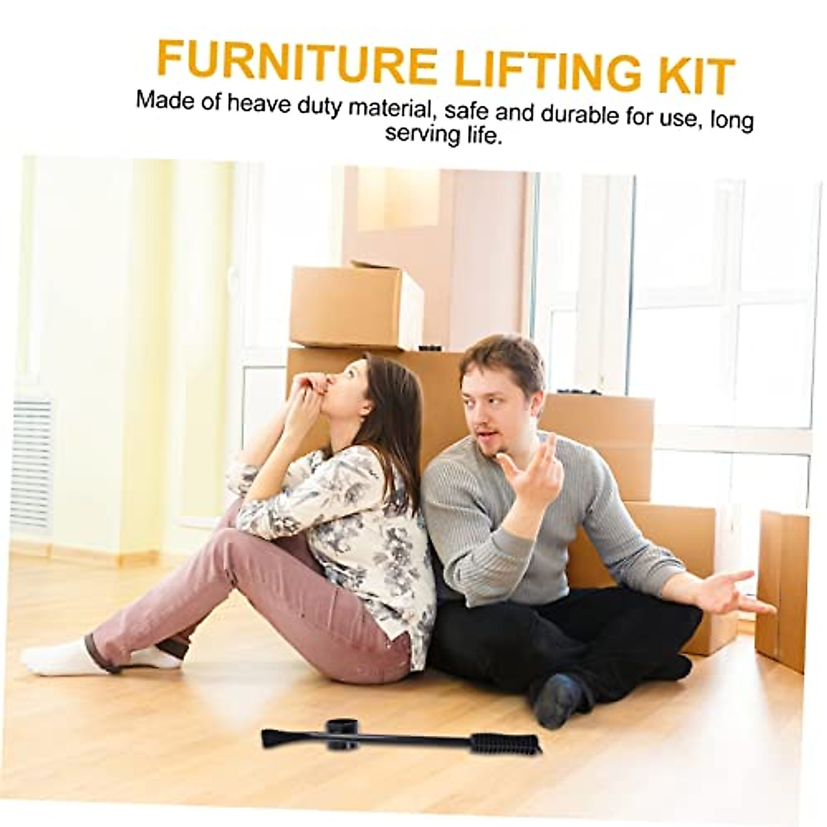 VILLCASE 1 Set Mover Moving Pulleys Home Moving Device Household Moving Tools Bed Moving Shifter Multipurpose Tool Furniture Moving Device Multitools Bracket Rubber Wheel Dolly