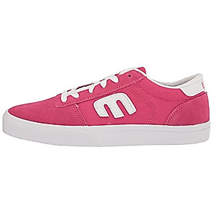 Etnies Women's Calli Vulc Low Top Skate Shoe, Pink/White, 8