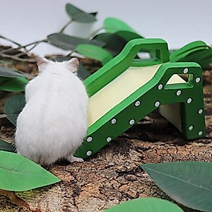 Hermit Crabs Climbing Ladder Bridge, Resin Reptile Climbing Toys, Small Animals Cage Accessory, Tank Accessory, Suitable for Hermit Crab Hamster Rat