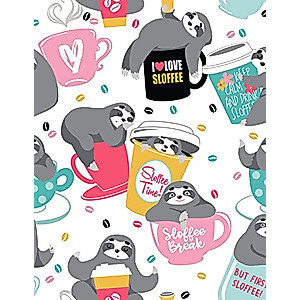 Womens Medical Nursing Print Scrub Uniform Top GT Performance-Sloffee Break-Large