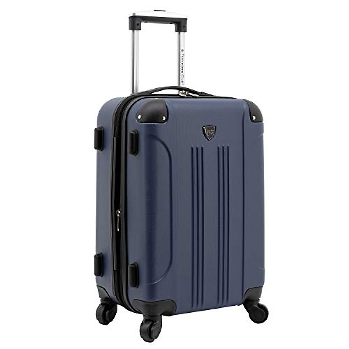 Travelers Club Chicago Hardside Expandable Spinner Luggages, Navy Blue, 5 Piece Set, TCL-77995-410