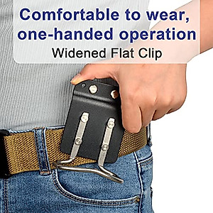 iGuerburn Hammer Holder Loop - Hammer Holster Clip on 2" Tool Belt, Hammer Belt Hook for Rip Claw Framing Hammer, Rock Heammer