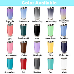 Personalized Coffee Tumbler with Picture Text, Custom 20oz Insulated Stainless Steel Travel Tumbler with Lids, Personalized Travel Mug - Birthday Mothers Day Gifts for Women Men