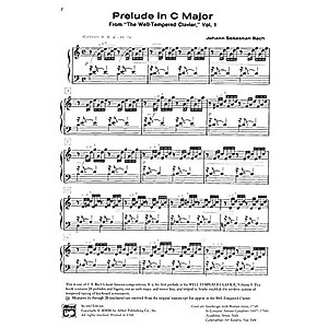 Prelude in C Major: Sheet (Alfred Masterwork Edition)