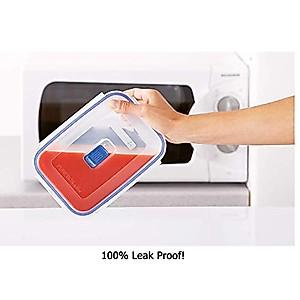 Luminarc Pure Box Active Glass Food Storage Container with Sliding Vent Lid (Rect. 8.3 Cups / 2L)