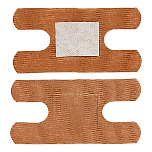 Curad Fabric Adhesive Knuckle Bandages, Finger Bandages for Knuckles (Pack of 100), Natural