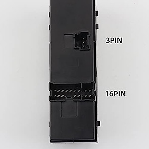 Dasbecan Driver Side Master Power Window Switch Compatible with Nissan Pathfinder/Altima/Frontier/Leaf/Juke 2010-2018 Door Main Control Button Replaces# 25401-3TA5A 25401-1KA0B 25401-3SH1A