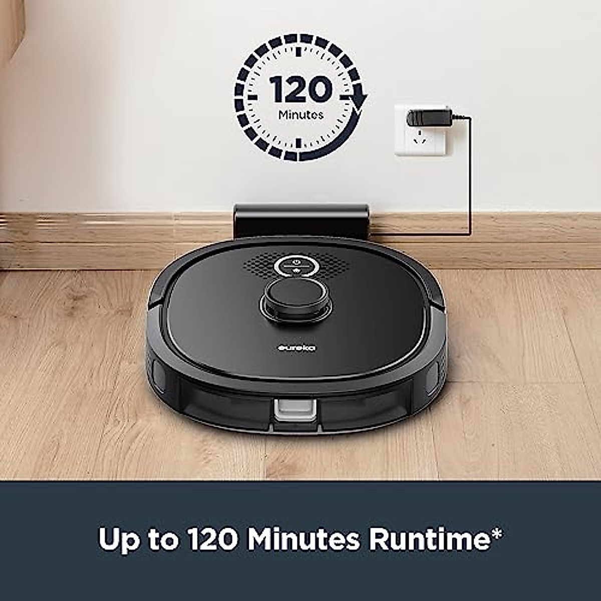 EUREKA Robotic Vacuum Cleaner, NER650 2000Pa Robot Vacuum with LDS Navigation, Smart Mapping and Wi-Fi Connected for Carpet Floor with Alexa Google Assistant Black