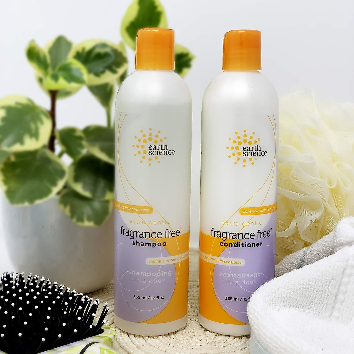 EARTH SCIENCE - Extra Gentle Fragrance Free Shampoo & Conditioner Set (12 oz.)