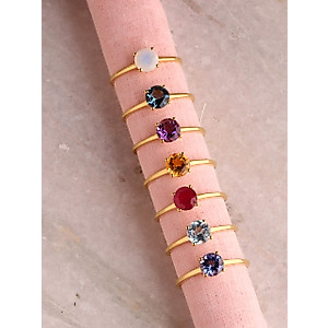 YoTreasure 0.96 ct. t.w. London Blue Topaz Solitaire Ring 10kt Yellow Gold Jewelry