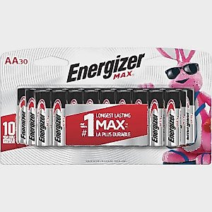 Energizer AA Batteries, Max Double A Battery Alkaline, 30 Count