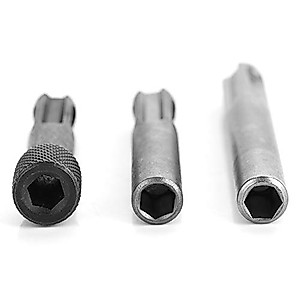 3Pcs SDS Socket Adapter Set 1/4" Hex Shank Screwdriver Bit Holder Socket Adapter Converter for SDS Hammer Drill