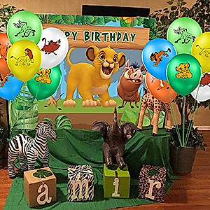 30 Pieces Lion King Balloons Party Supplies Decorations, 12" Lion King Latex Balloon for Kids Birthday Baby Shower Party Supply