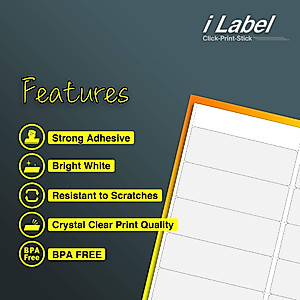 14UP 4" x 1-1/3" Address Labels for Laser & Inkjet Printers[100 Sheets,1400 Labels]