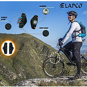 ELAPCO Bike Brake Pads 4 PCS with Installation Tool Caliper, Bicycle Brake Pads Ideal Road Brake Pads for Mountain Riders, C Shaped 50MM Pads for Mountain Bike Brake Pads, Reliable in Wet Condition