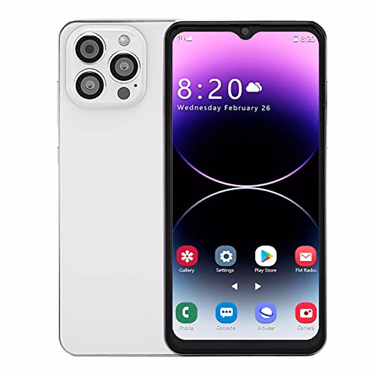 Airshi 5G WiFi Mobile Phone, 4G Smartphone 100-240V Dual SIM for Entertainment (#2)