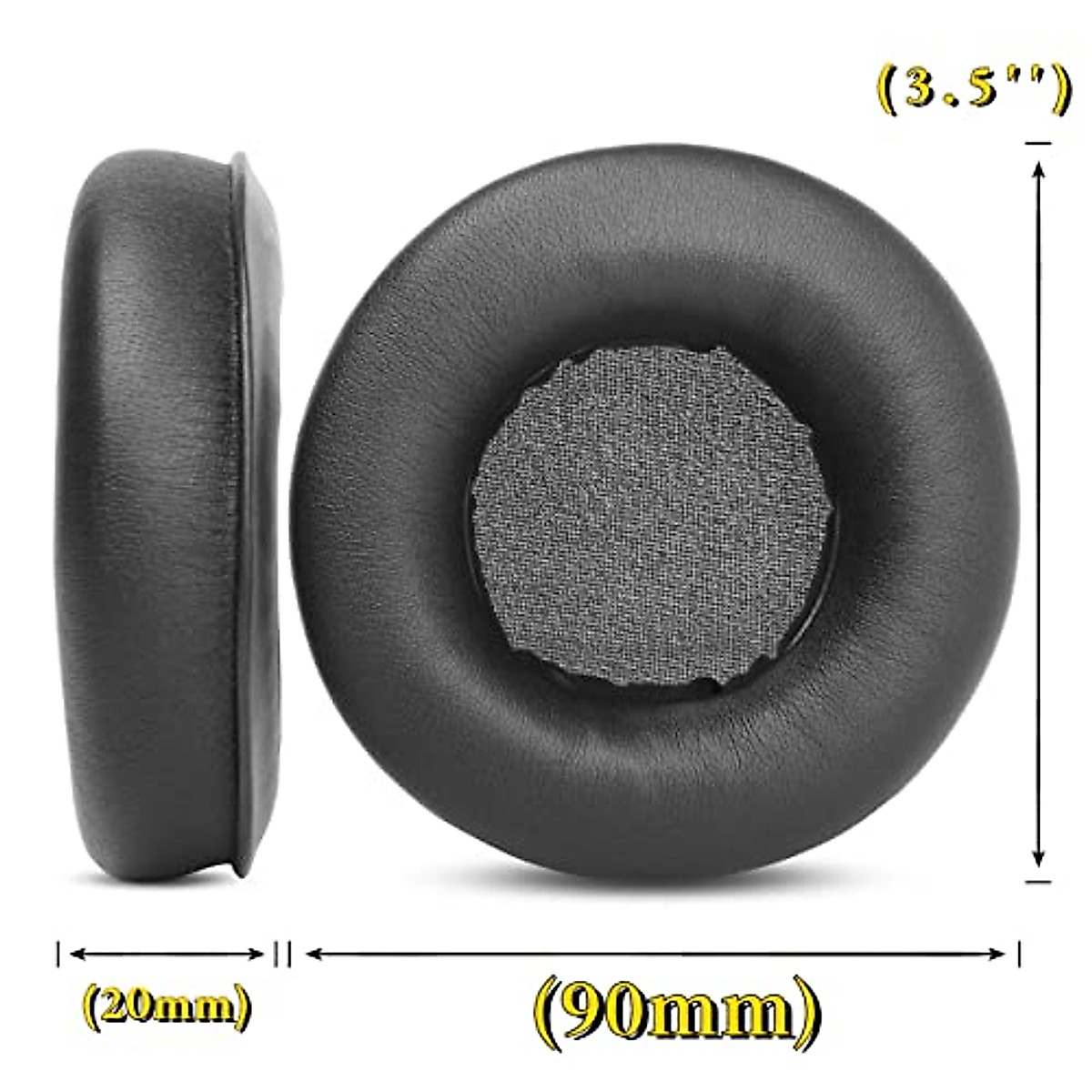 YunYiYi Replacement Foam Ear Pads Pillow Earpads Cushions Cover Cups Compatible with Pioneer HDJ1000 HDJ1500 HDJ2000 HDJ 2000 1000 1500 DJ Headphones (Style 3)