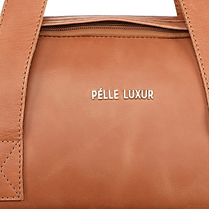 Pelle Luxur Women Leather Zipper Closure Travel Backpack for Laptop Handbag Purse