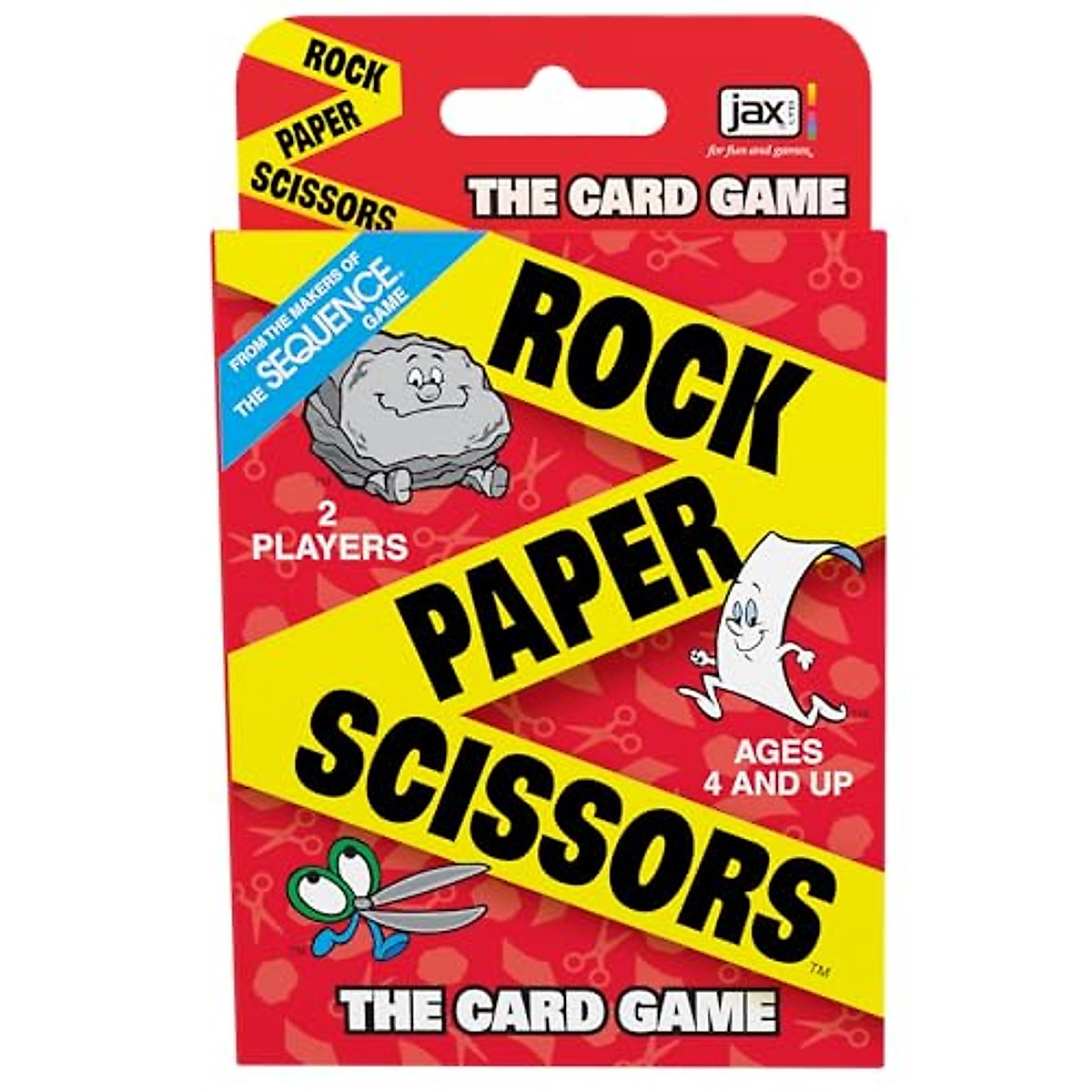 JAX Rock Paper Scissors Card Game Bilingual - It's the Fast, Fun Card Version of the Classic Game of Rock Paper Scissors, Ages 4 and Up, 2 Players
