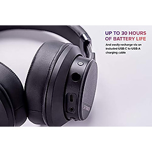 Creative SXFI Theater 2.4 GHz Low-Latency Wireless USB Headphones with Super X-Fi, 50mm Drivers, Up to 30 Hours of Battery Life, 3.5mm Analog Mode, Detachable Mic, for Movies
