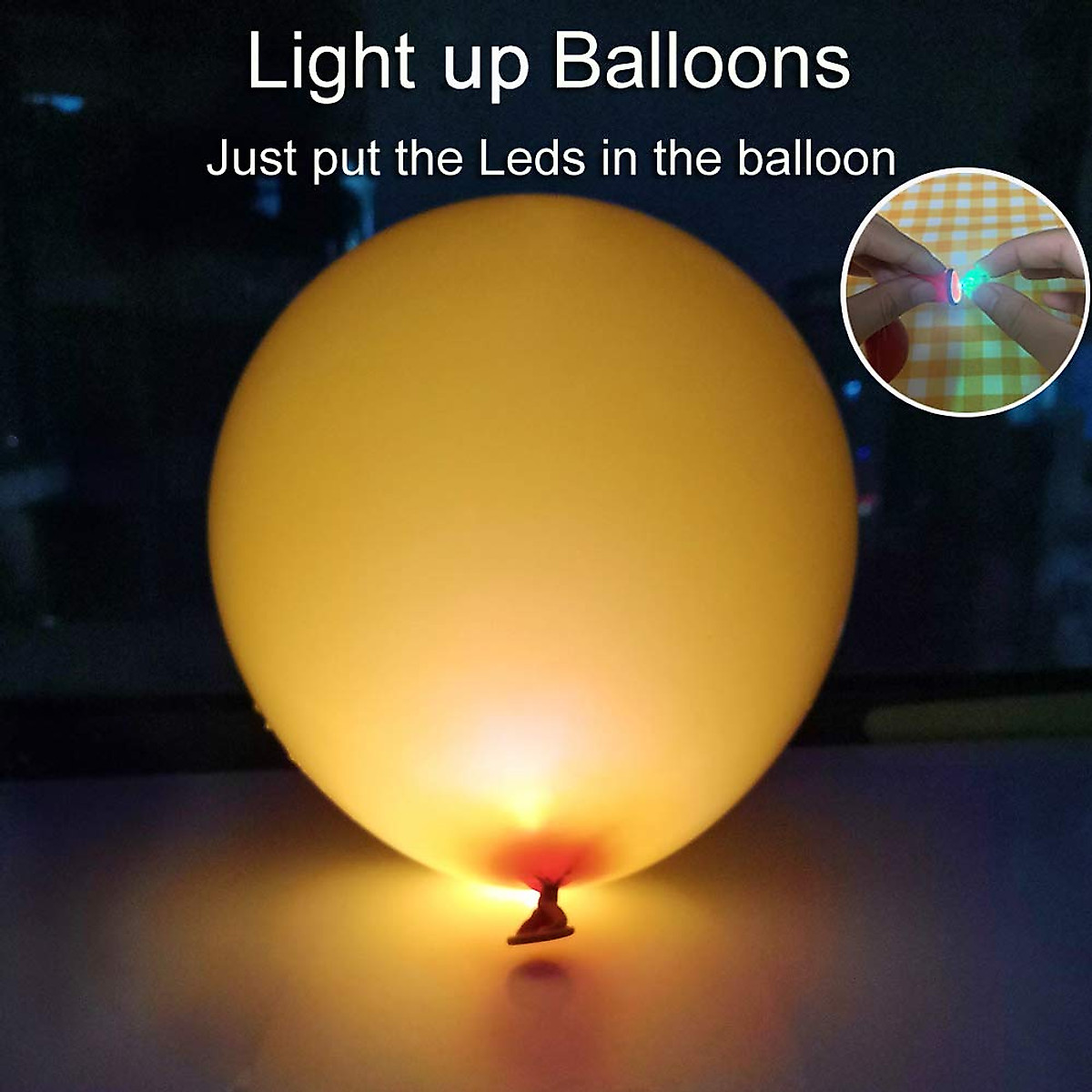 JJGoo 30pcs LED Balloon Light Mini Round Balls Lights, Waterproof Tiny Led Light Long Standby Time Lights for Balloon Paper Lantern Easter Eggs Birthday Party Wedding Halloween Christmas Decoration
