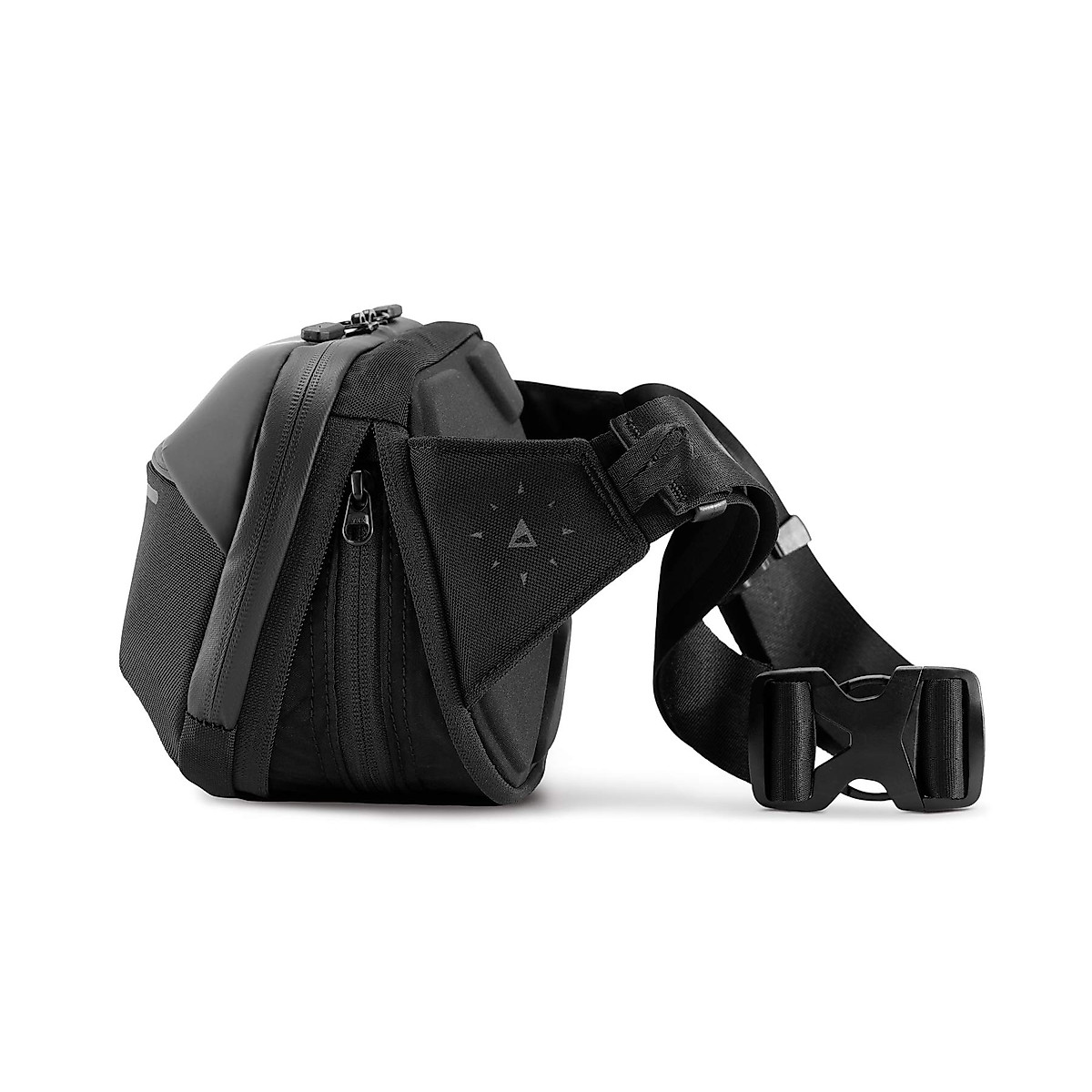 NOMATIC Navigator Premium Sling Bag - 1L w/ 2L Built-In Expansion - Slim & Lightweight Crossbody Bag, Fanny-Pack - Water Resistant Everyday Bag (Black)