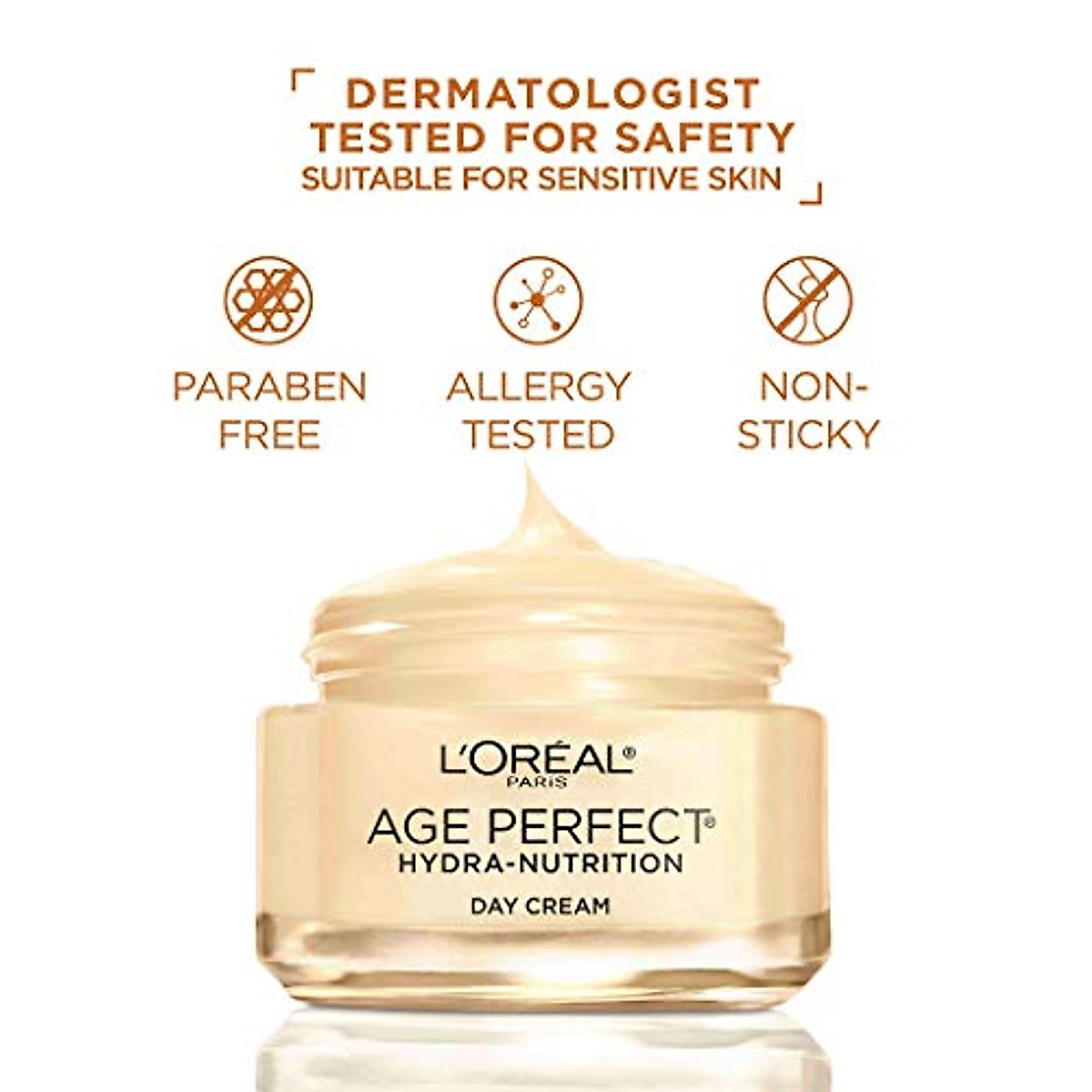 L'Oreal Paris Skincare Age Perfect Hydra-Nutrition Anti-Aging Day Cream with Manuka Honey Extract, 1.7 Ounce