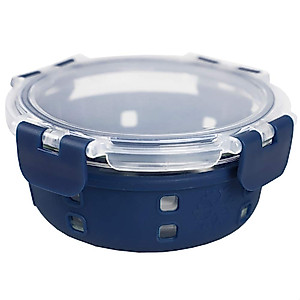 Home Basics B08NK8YP7N Food Storage Container, 13 Ounce, Indigo