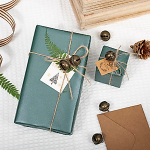 Flyhill Dark Green Jumbo Wrapping Paper-30in*32.8ft（81.78sq.ft.ttl-Solid Color with Pearly-Luster Gift Wrap for Christmas，Birthday,Wedding，St. Patrick's Day