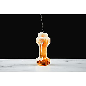 Gemsho Glass Set of 2, Dumbbell Beer Glasses | Funny Beer Mug | Beer Mugs For Men | Funny Beer Glasses | Beer Glasses Funny | Cool Beer Glasses | Giant Beer Glass