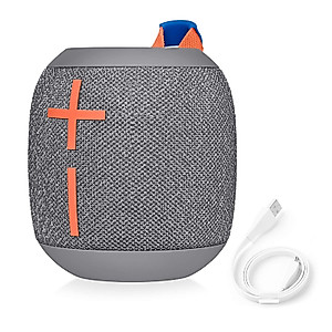 Ultimate Ears Wonderbooms 2 Wireless Speaker, Deep Bass, 360 ° Surround Sound, Waterproof, 2 Speaker Connection for Powerful Sound, 13h Battery, Crushed ice (Renewed)