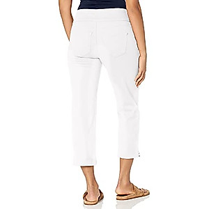 Gloria Vanderbilt Women's Amanda Pull on Capri, Vintage White, 4