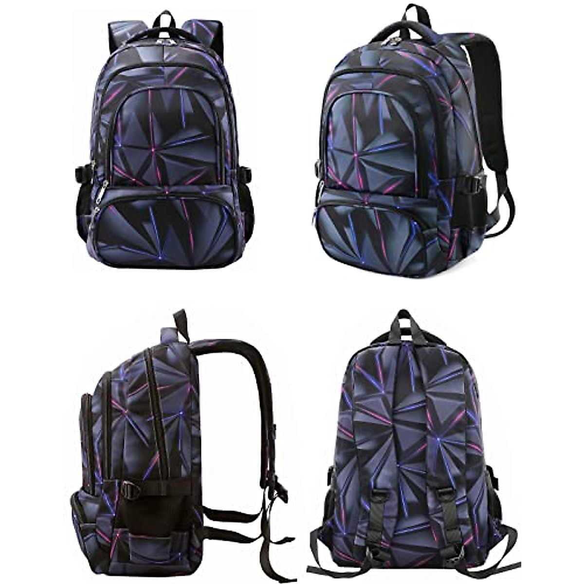 BLUEFAIRY Kids Backpack for Boys School Bookbags for Elementary Primary Middle School Bags Book Bags for Teenagers Adolescentes Back to School Gifts Mochilas para Niños Aged 8-10 Soot Black