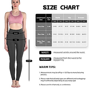 Stanpetix Leggings for Women - High Waisted Workout Leggings Women's Leggings Running (Black,Full Length,L-XL)