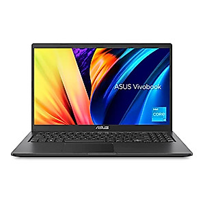 ASUS VivoBook 15 F1500EA Slim Laptop, 15.6" FHD Display, 11th Gen Intel Core i3-1115G4 Processor, 4GB DDR4, 128GB NVMe SSD, Windows 11 Home in S Mode, Indie Black, F1500EA-AS31