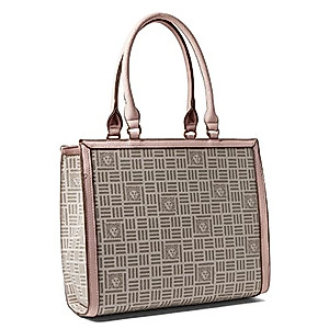 Anne Klein Logo Shopper Tote with Horsebit Light Pink One Size
