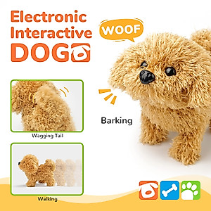 BELLOCHIDDO Veterinarian kit for Kids, Vet Play Sets for Kids with Interactive Electric Dog and Cage, Doctor Pretend Play Puppy Dog Toys for Boys Girls Toddlers Ages 2 3 4 5 6 7 Year Old