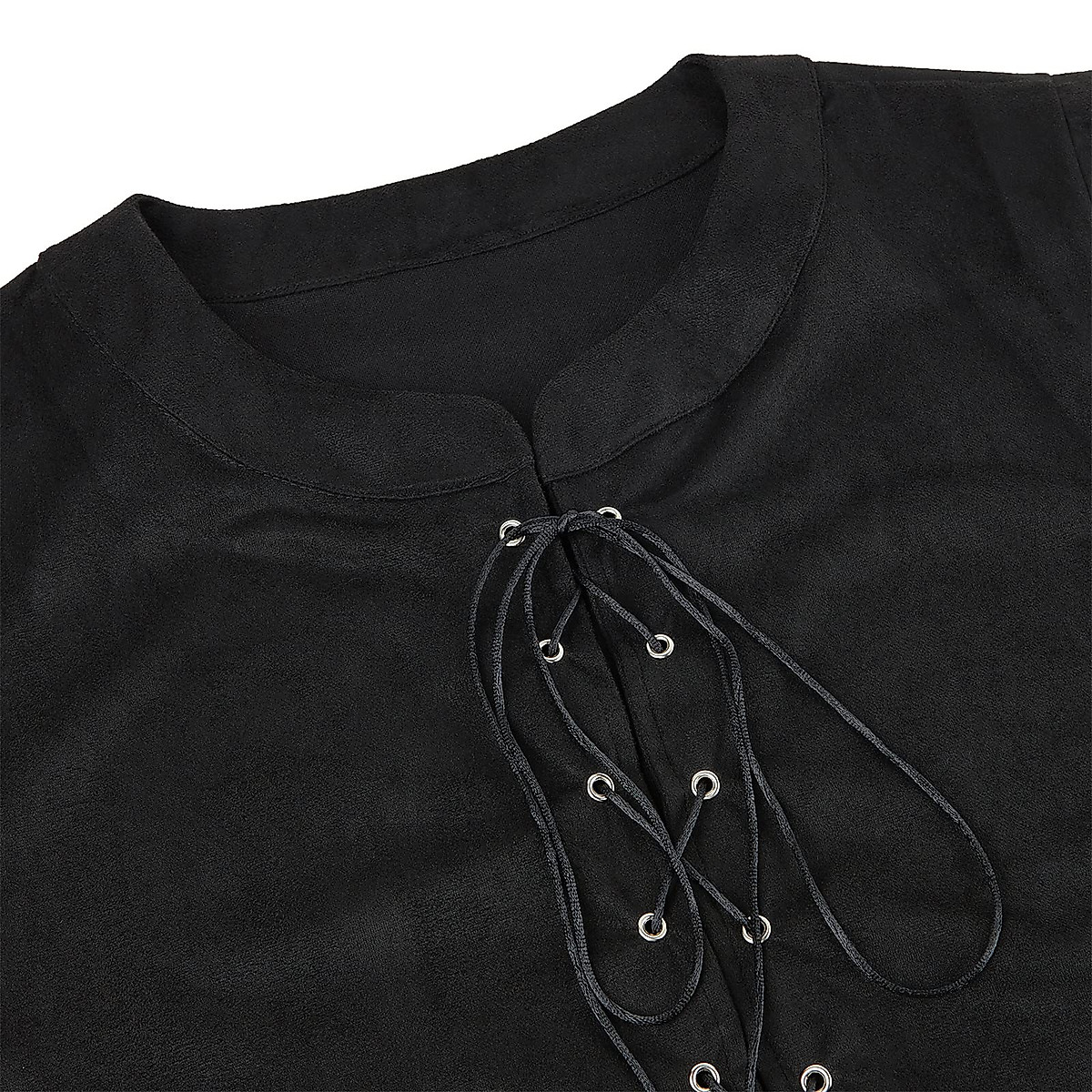 Arplvf Pirate Costume Men Renaissance Vest Medieval Costume Men Viking Ren Faire Vest Black Gothic Vest M