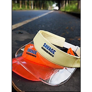 CLAPE Runner Cap Plastic Sun Visors Travel Clear Tennis Beach Hat for Men and Women