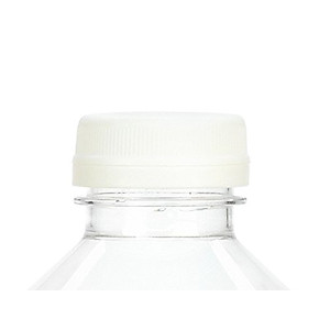 (6) 16 oz. Clear Food Grade Square Plastic Juice Bottles with White Tamper Evident Caps 6/pack