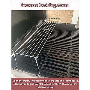 QuliMetal Stainless Steel Warming Rack for Weber Genesis 300 Series(2007-2016), Genesis E310, E320, E330, S310, S320, S330, Replacement for Weber 65054, 81323, 62749