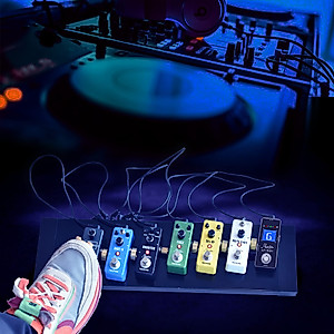 Rowin Guitar Tuner Pedal High Precision Chromatic Tuner with LCD Display for Guitar Bass Voline True Bypass LT-901