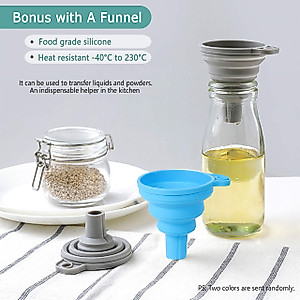 Measuring Cups and Spoons Set of 10 Pieces，Nesting Measure Cups with Stainless Steel Handle，for Dry and Liquid Ingredient （lake blue）