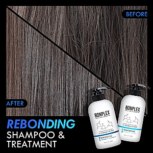 BONPLEX Rebonding Treatment For All Hair Types | For Damaged, Dry, Brittle, Colored, Permed, and Chemically-Treated Hair | Safe for Hard Water | Reconnect Broken Disulfide Bonds