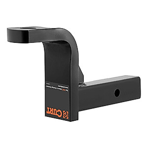 CURT 45446 Class 4 Trailer Hitch Ball Mount, Fits 2-Inch Receiver, 12,000 lbs, 1-1/4-Inch Hole, 6-Inch Drop, 5-Inch Rise