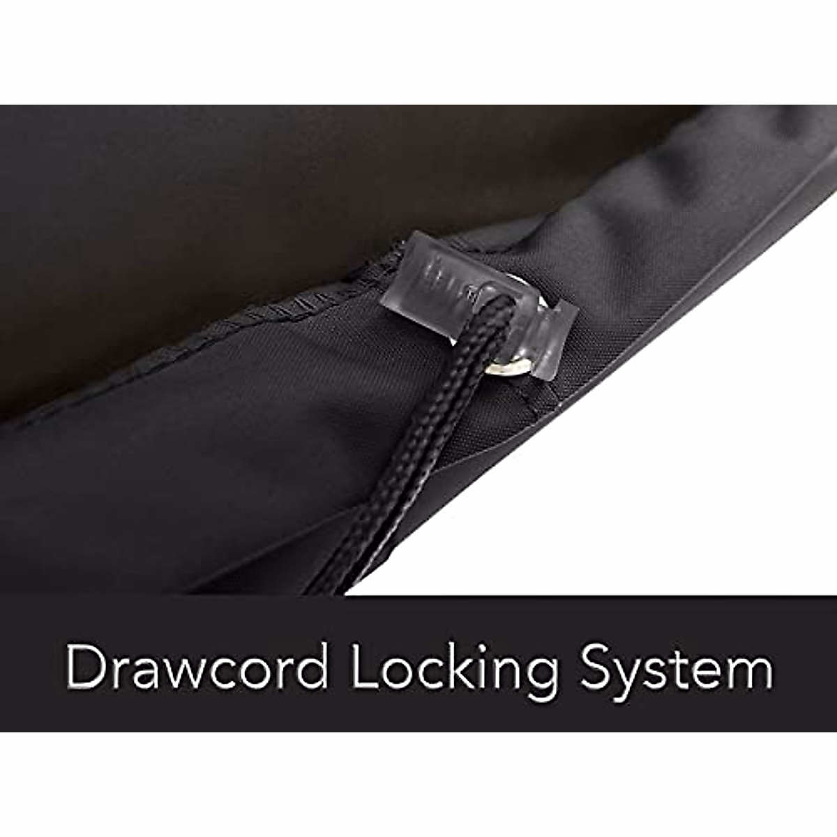 Avantaway Covermates Chiminea Cover – Heavy-Duty Polyester, Drawcord Locking System, Fire Pit and Heating - Black