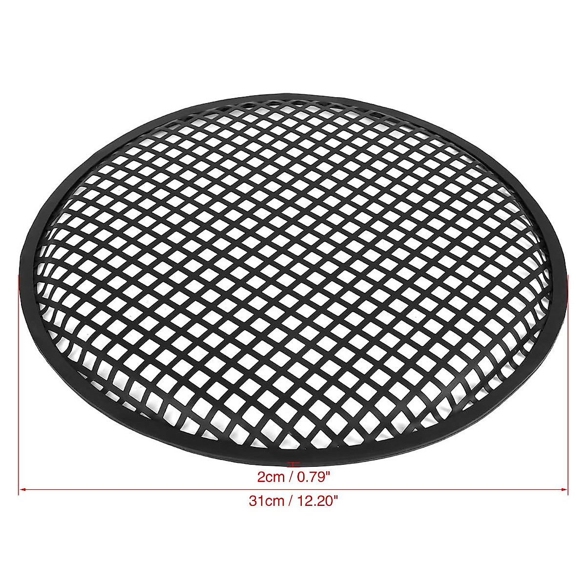 X AUTOHAUX 12 Inch Black Car Audio Speaker Cover Metal Mesh Subwoofer Grill Horn Guard
